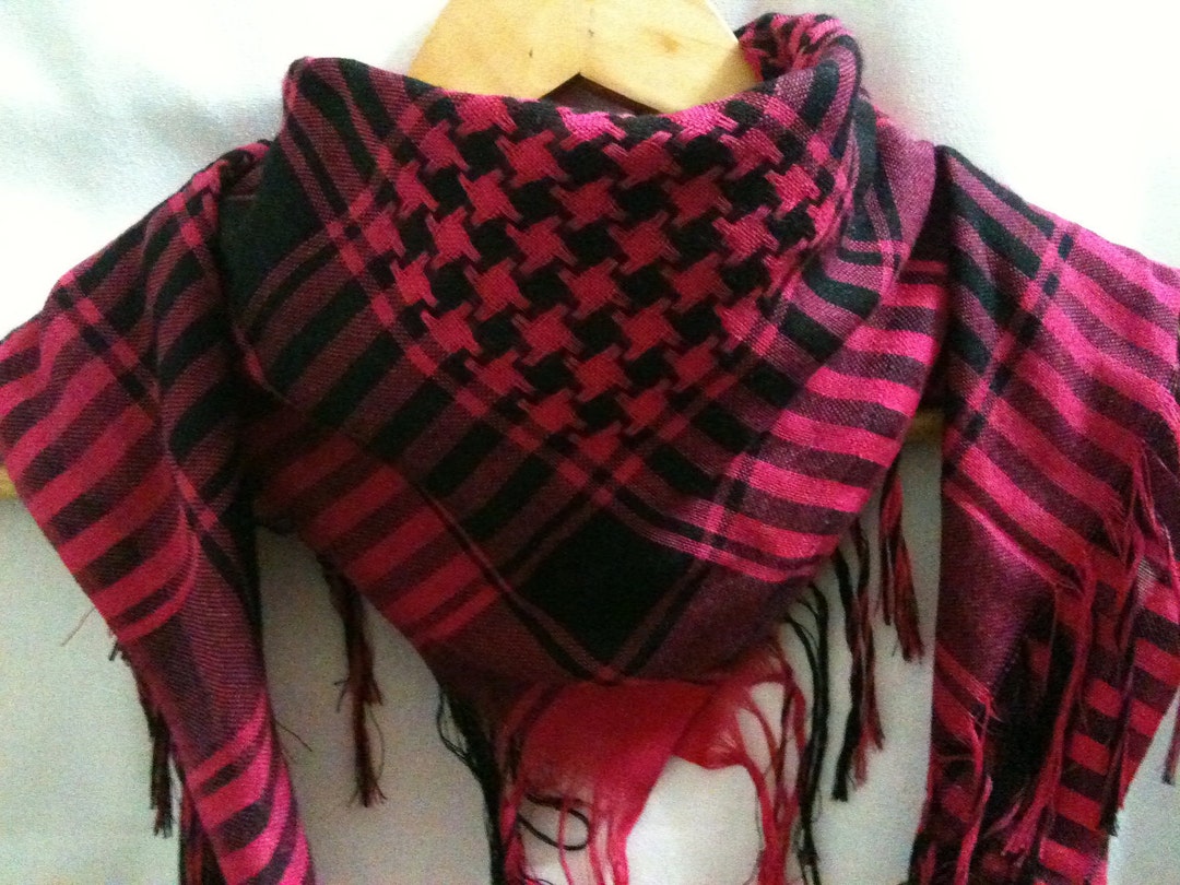 Palestine Shemagh Kaffiyeh, Arab Scarf Unisex Keffiyeh, Rojava Scarf ...