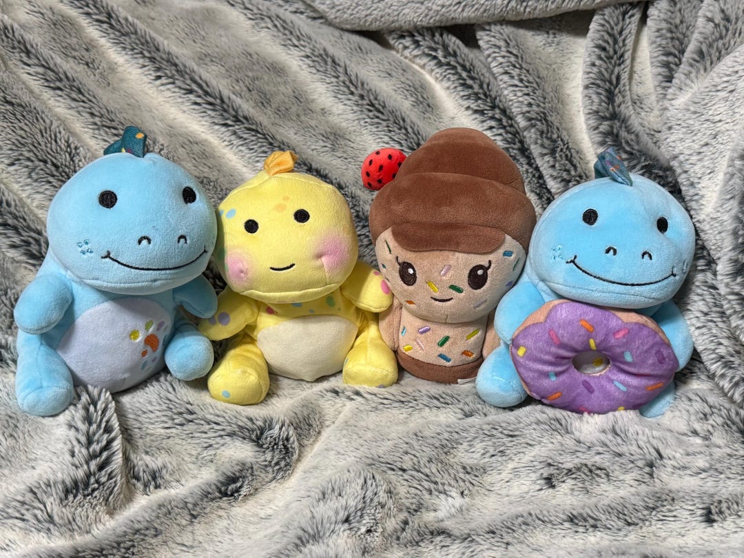 Moriah Elizabeth Plush Lot – Rare Pickle Dino, Derp, Cuepy & Color ...