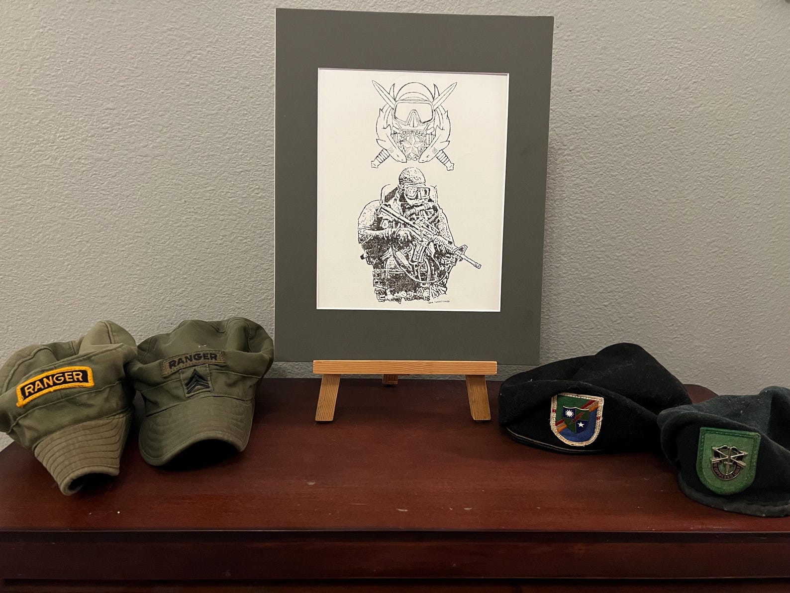 US Special Forces Combat Diver With Combat Diver Dive Supervisor Badge ...