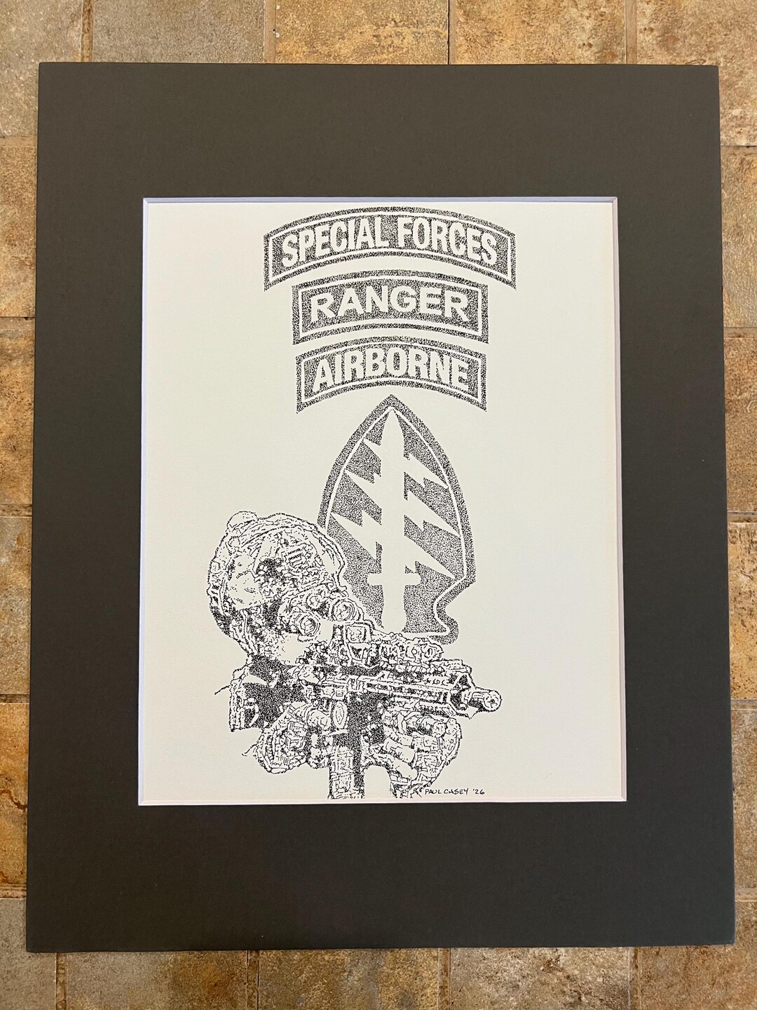 US Special Forces Soldier With SF Unit Patch Including Ranger and SF ...
