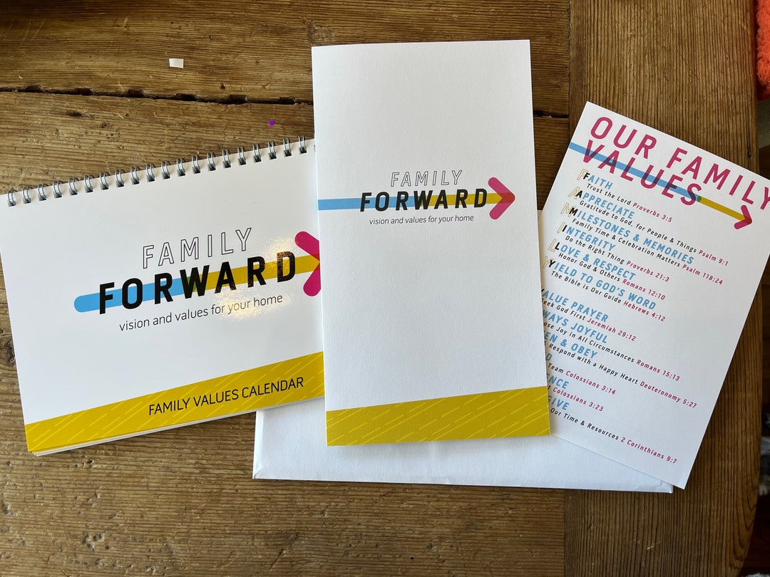 Family Faith Family Values Calendar Kit - Etsy