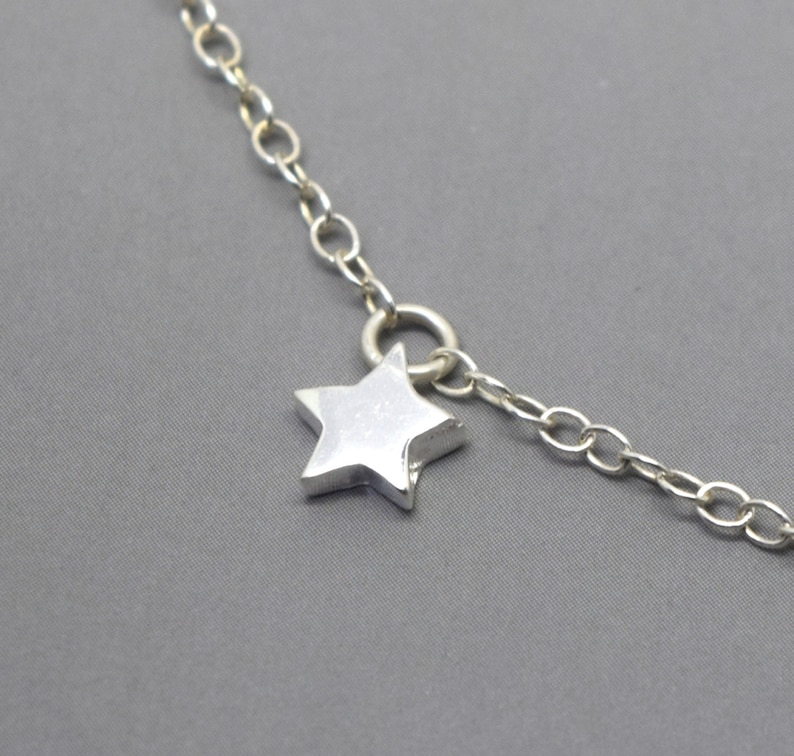 Tiny Silver Star Necklace Solid Sterling Silver 925 Star - Etsy