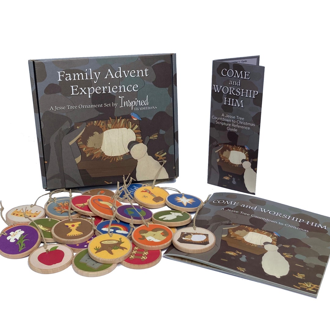 Jesse Tree Ornaments for Advent Gift Set With Book - Etsy