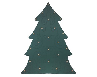 Handcrafted Christmas Tree Wall Art. Colorful Beads on a 6x12 Wood ...