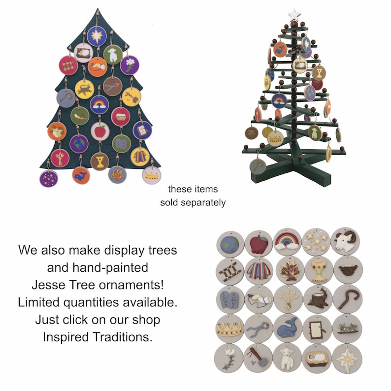DIY Jesse Tree Ornament Gift Set With Advent Book - Etsy
