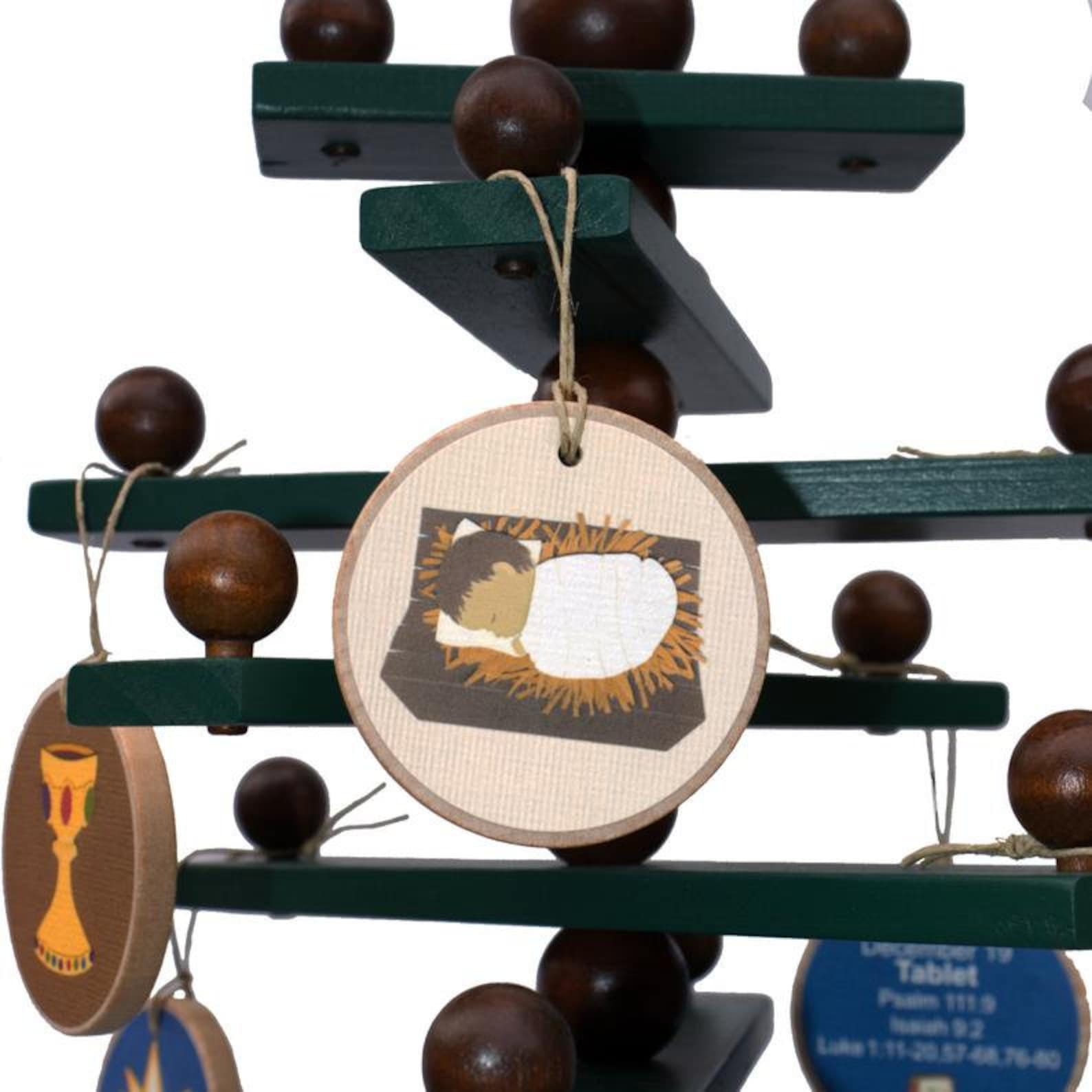 Jesse Tree Ornament Combo Set With 2ft Wood Christmas Tree and - Etsy