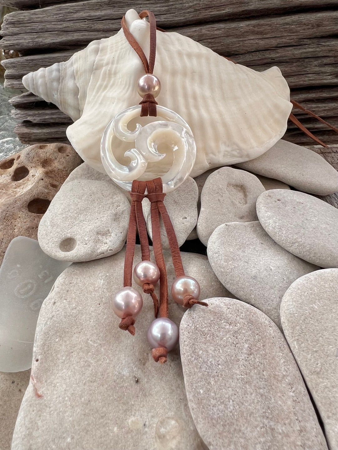 Polynesian Pearl Necklace - Etsy