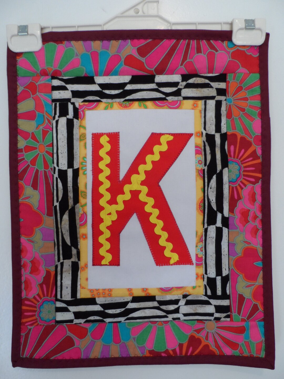 Appliqued Initial K Quilt: Handmade Children's Wall Hanging - Etsy