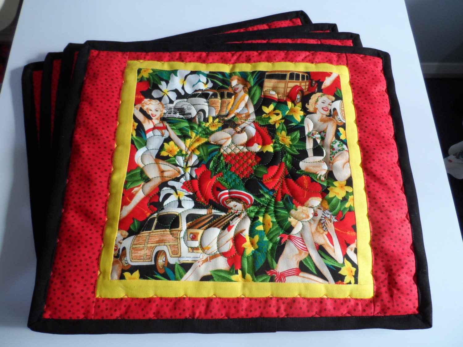 Table Mats Quilted - Etsy UK