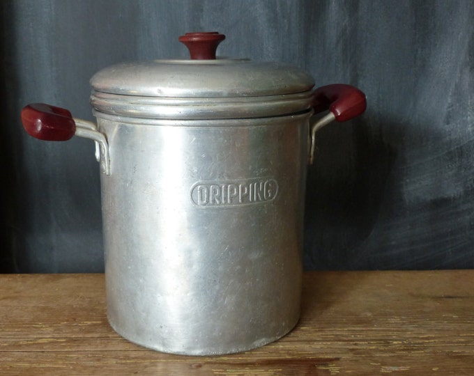 Vintage Aluminium Dripping Tin - Storage Container - Etsy