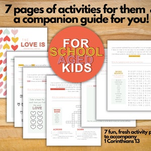 1 Corinthians Printable Workbook for Elementary. Kindergarten. 1 ...