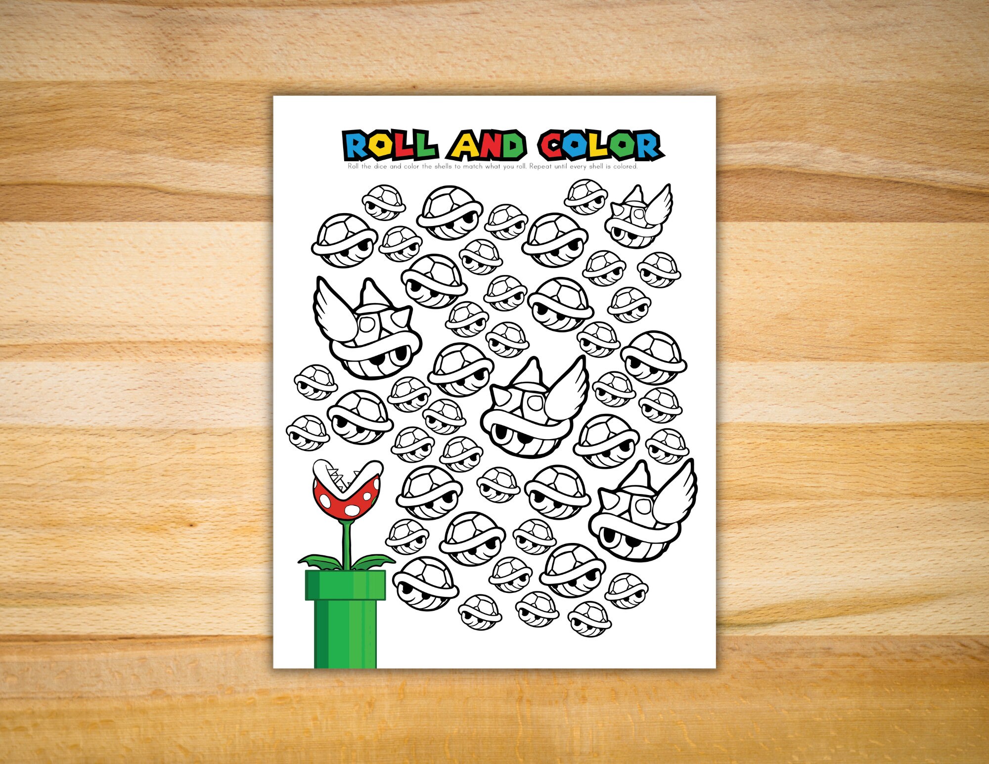 Mario Roll and Color. Classroom Printable. DIY Valentines. Printable ...