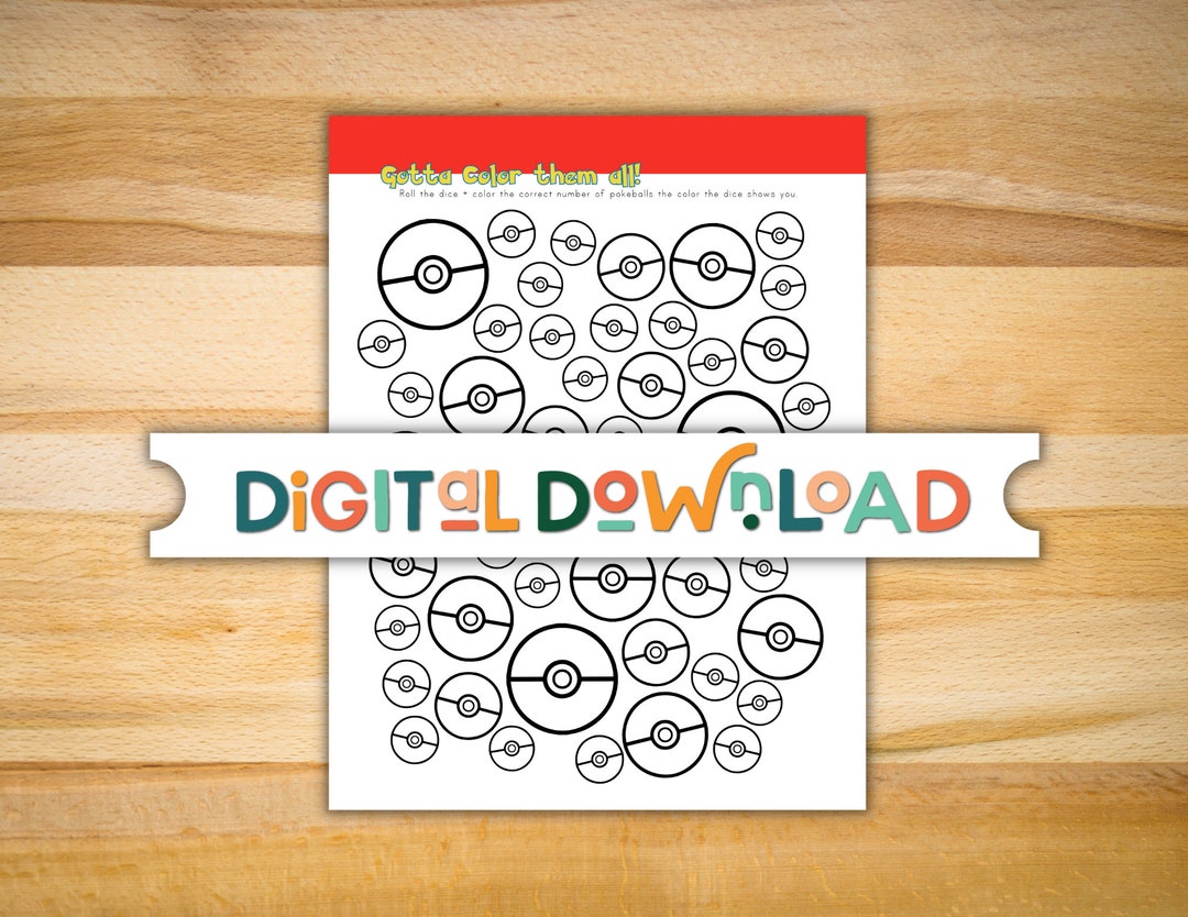 Pokemon Roll and Color. Classroom Valentines. DIY Valentines. Printable ...
