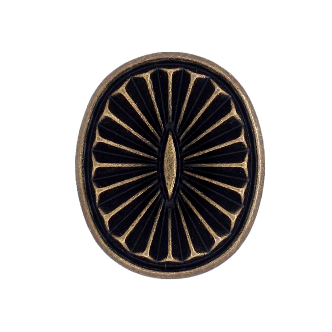 12 Pieces Antique Brass Oval Southwest Concho Style Metal Shank Buttons ...