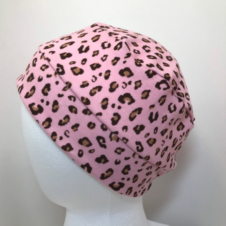 100% Cotton Child Leopard on Pink Hat - Etsy