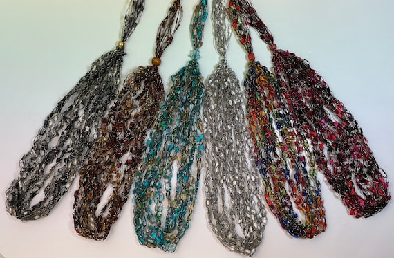 GOLD Metallic Thread Ladder Yarn Crochet - Etsy