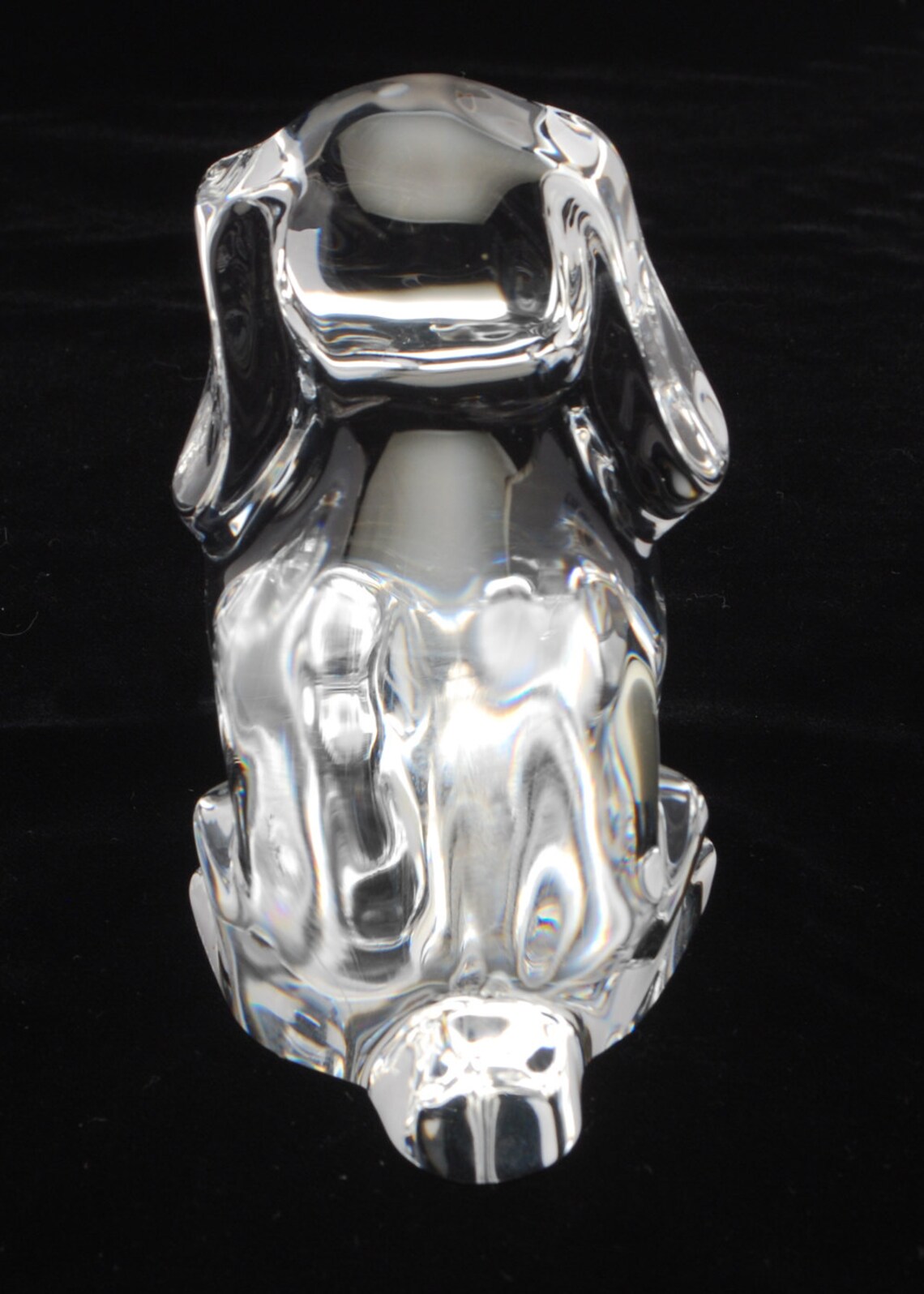 Vintage Orrefors Crystal Spaniel Dog Figure Paperweight - Etsy