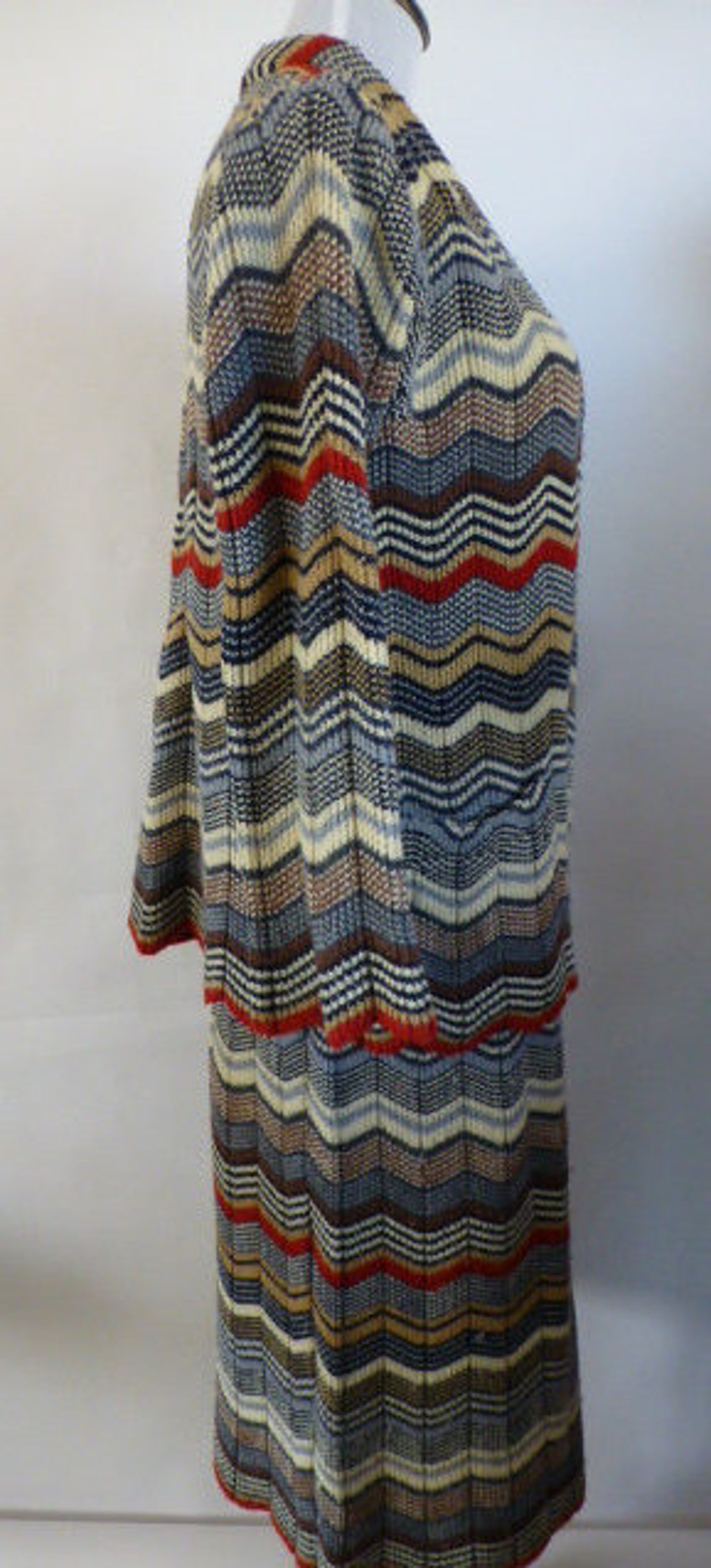 Vintage Missoni Orange Label 2 Piece Iconic Flame Stitch Knit | Etsy