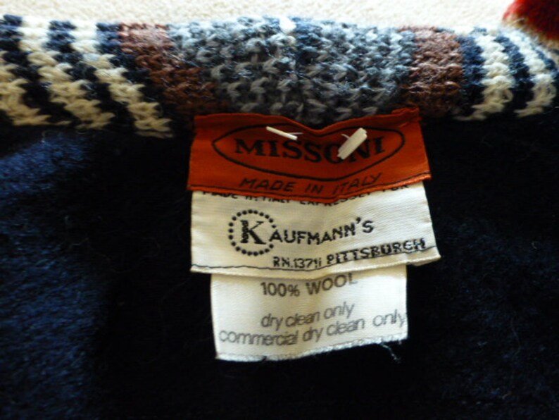 Vintage Missoni Orange Label 2 Piece Iconic Flame Stitch Knit | Etsy