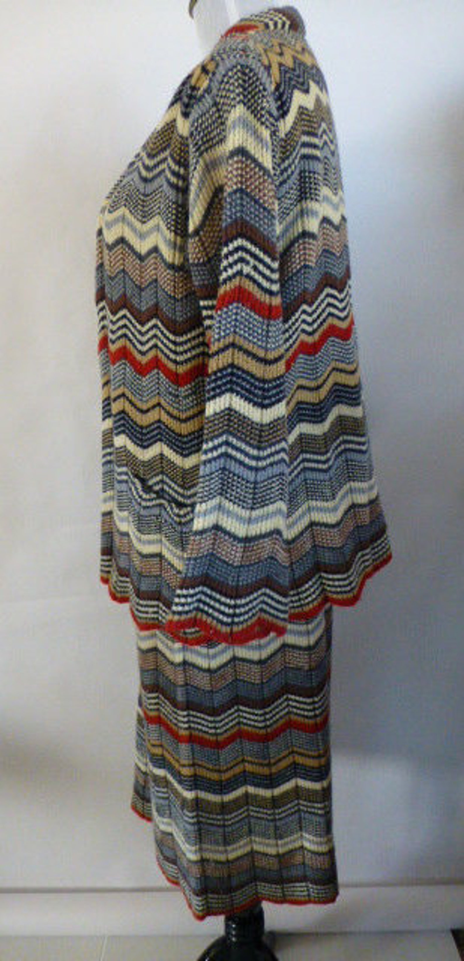 Vintage Missoni Orange Label 2 Piece Iconic Flame Stitch Knit - Etsy