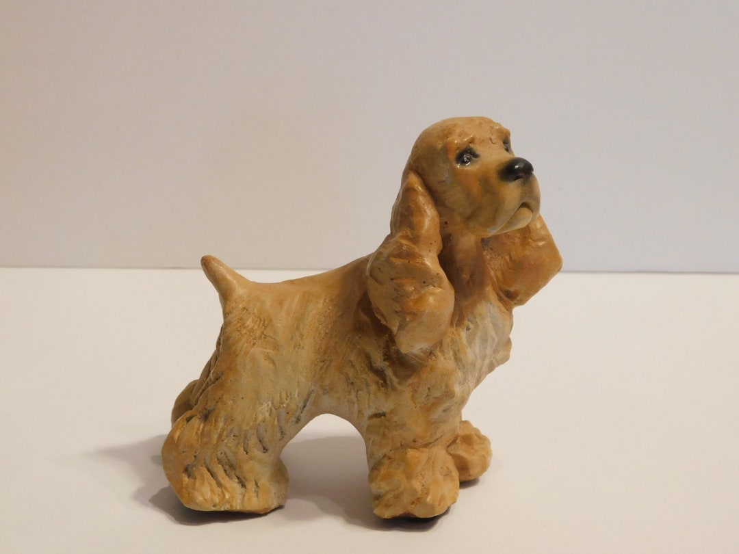 Ron Hevener Golden Tan Cocker Spaniel Dog Limited Edition Small 1982 ...