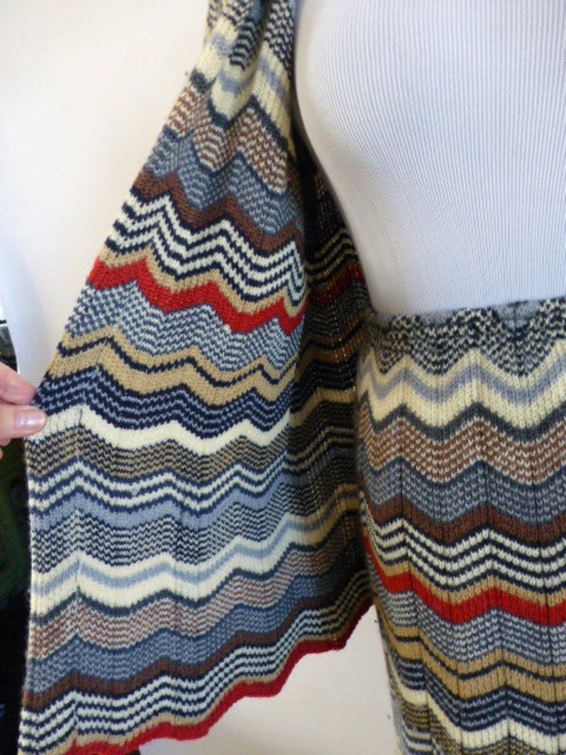 Vintage Missoni Orange Label 2 Piece Iconic Flame Stitch Knit | Etsy