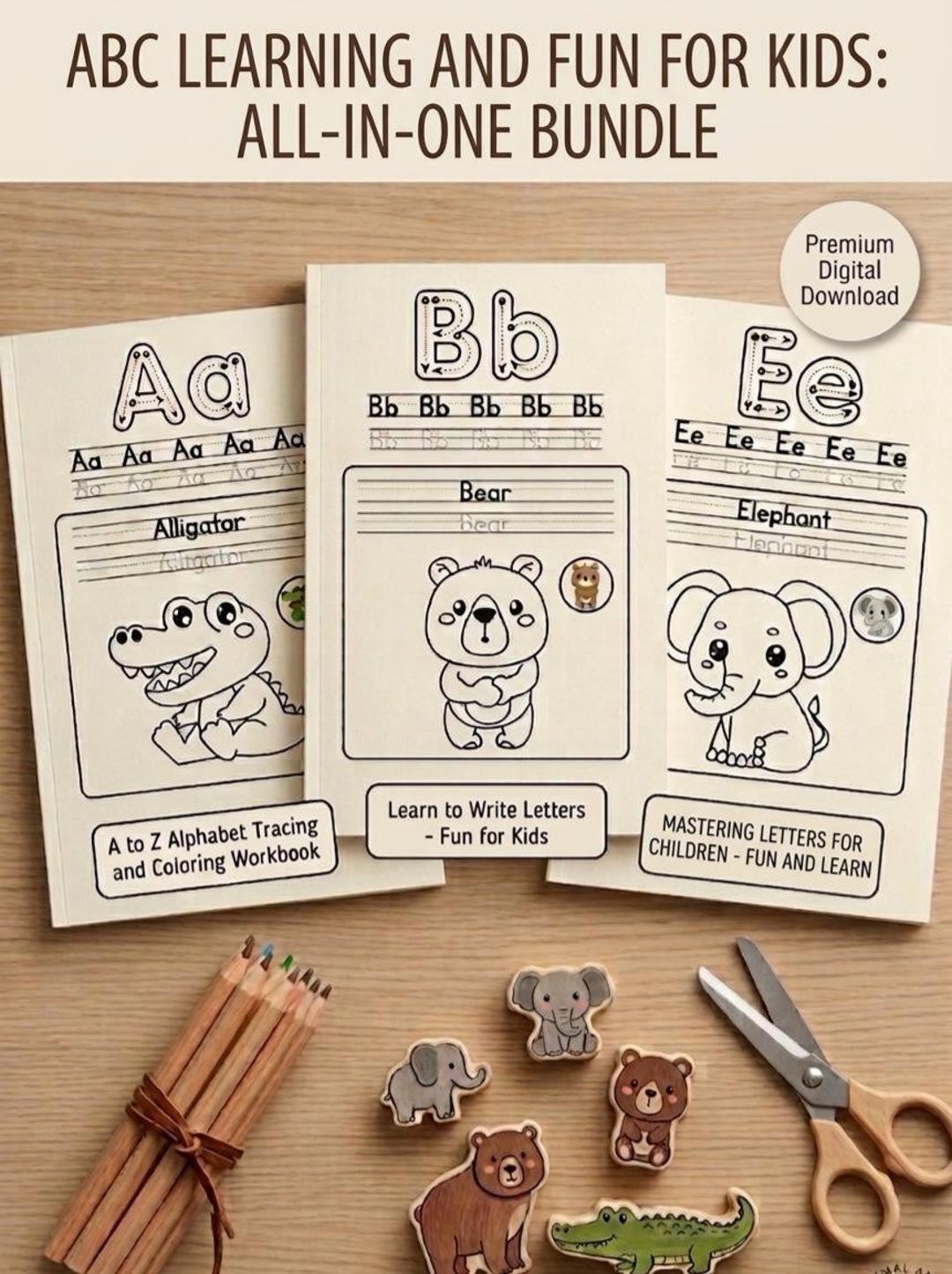 Alphabet Tracing Coloring Book, A-Z Practice Sheets, Preschool Learning ...