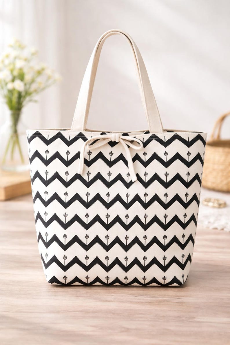 Everyday Tote Bag Sewing Pattern PDF – Easy DIY Tote for Beginners ...