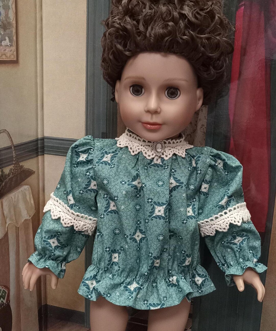 1800s Victorian -civil War Era Doll Blouse- Fits All 18" Dolls - Etsy