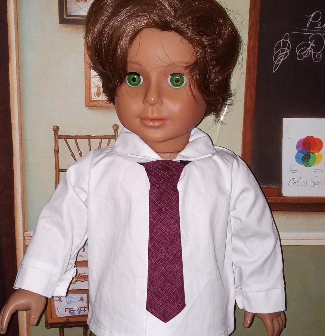 Long Neck Ties for 18 Inch Doll - Pick a Color---made to Fit 18" Dolls ...