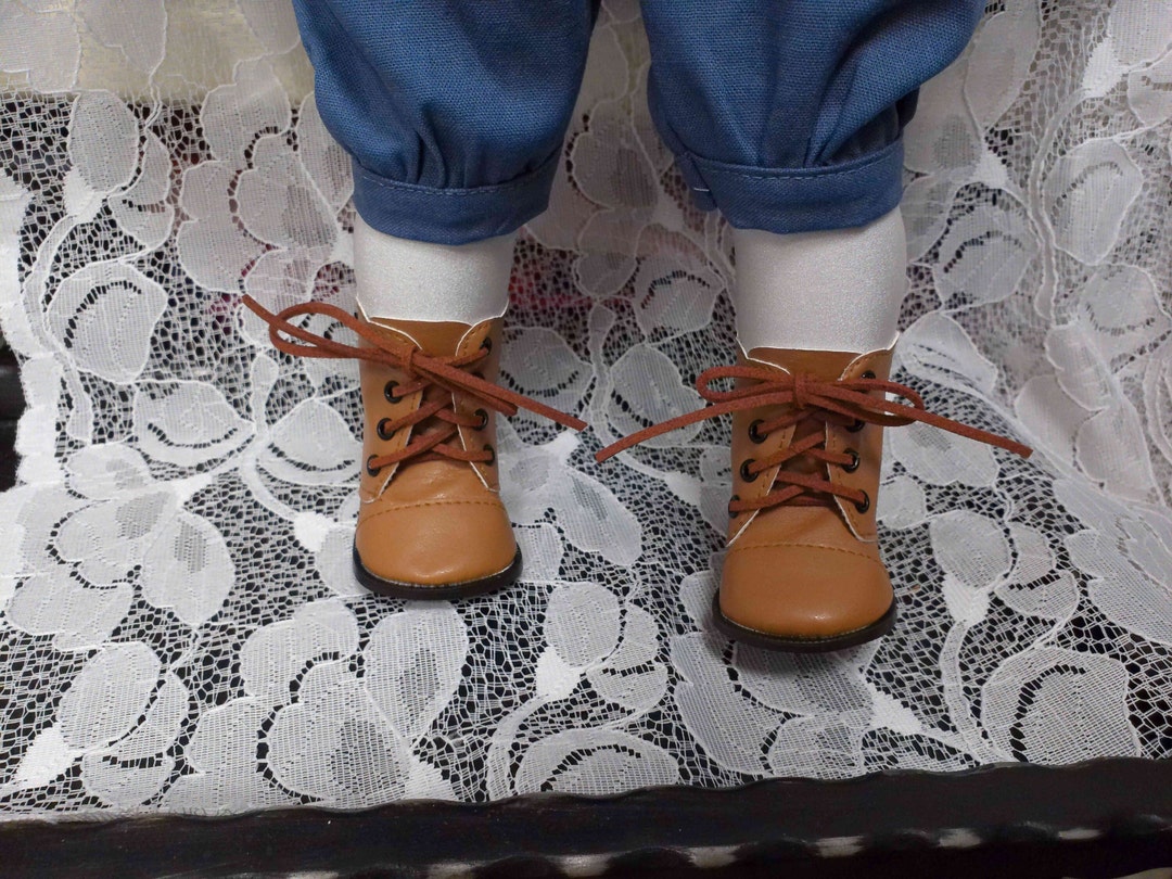 Tan 1800s Ankle Boots-- Doll Boots-made to Fit 18" Dolls - Etsy
