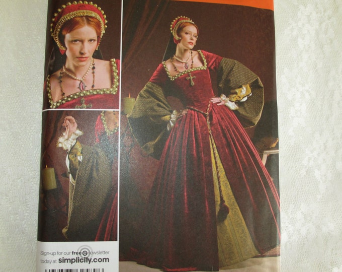 Diy Sewing Pattern Simplicity 2589 Renaissance Dress, Costume Dress ...