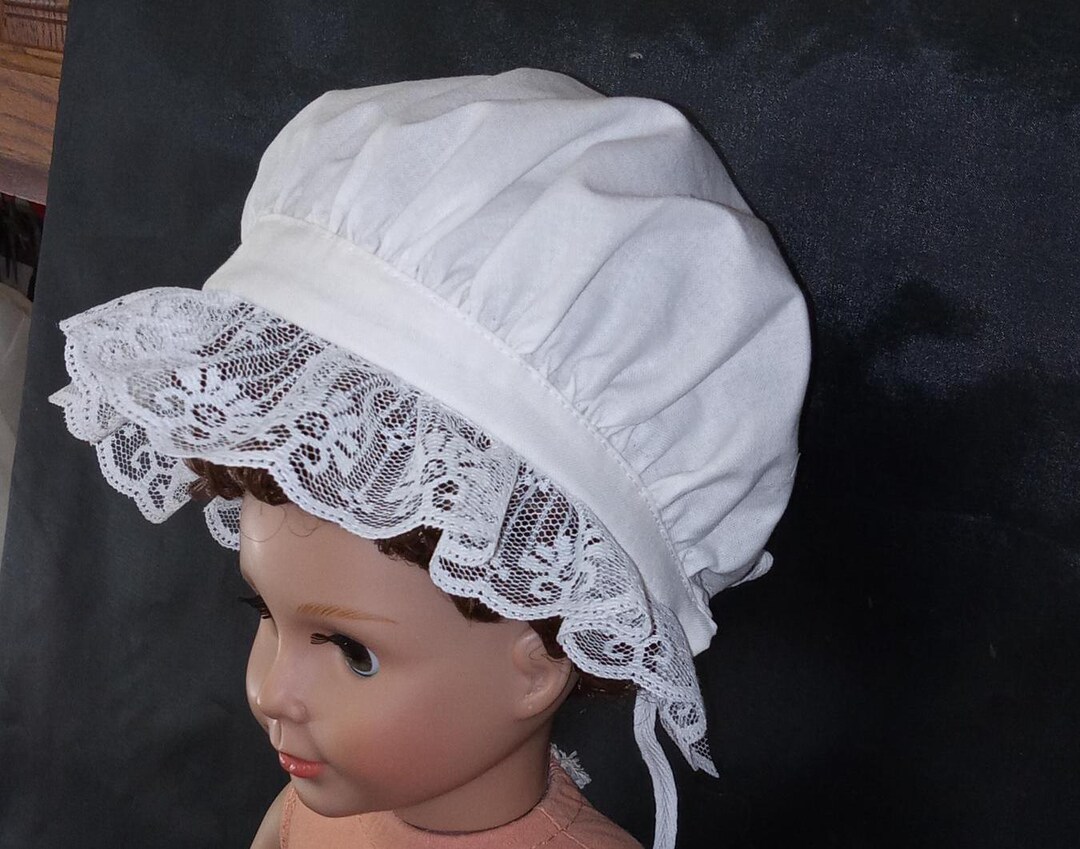 White 1780s Big Hair Caul Cap- Fits 18' Dolls - Etsy