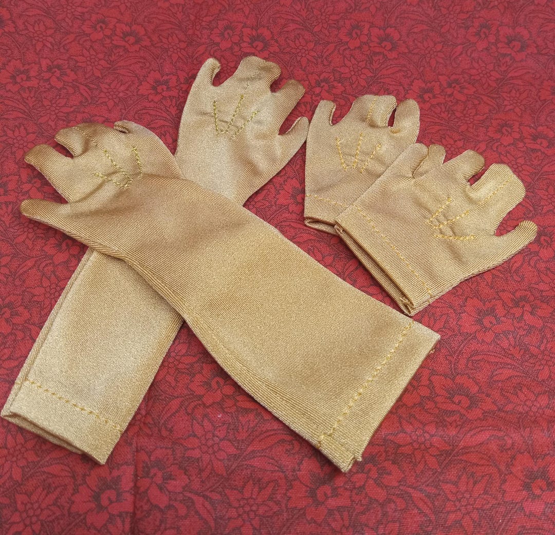 Gold- Opera or Wrist Length Gloves for 18" Dolls- 16th Century-21st ...
