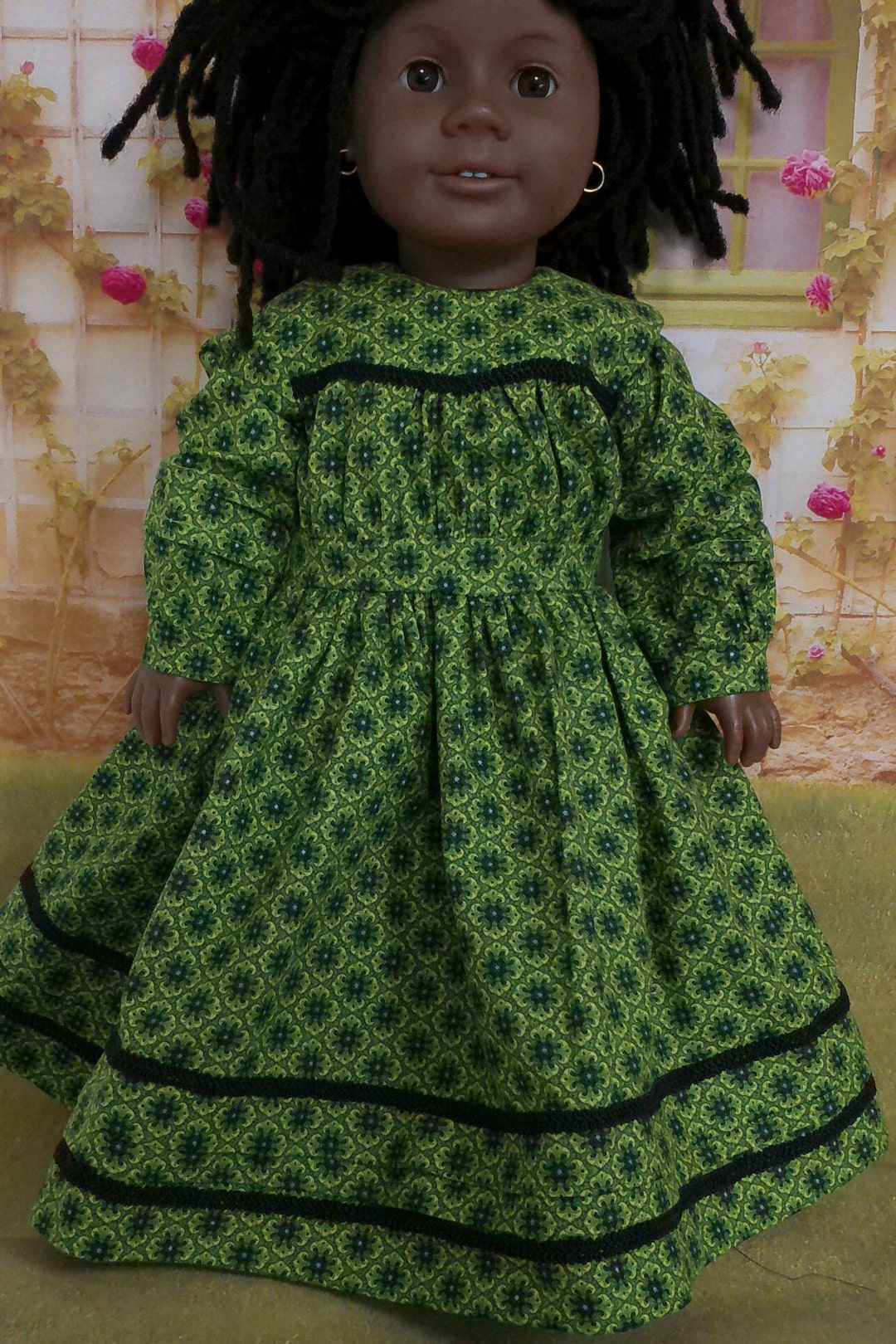Green 1862 Civil War Era Dress for 18 Inch Dolls - Etsy