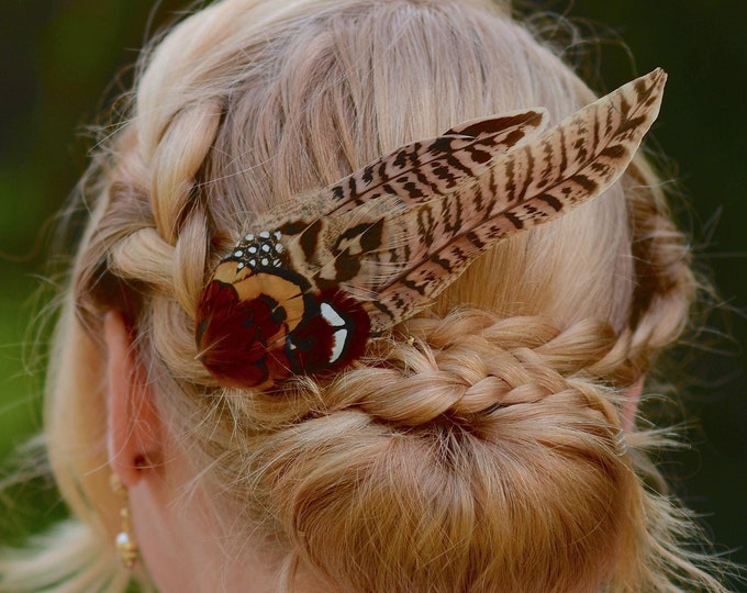 Feather Hair Wrap/halo/headress - Etsy