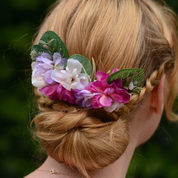 Flower Hair Comb - Etsy