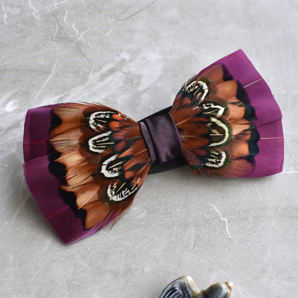 Feather Bow Ties - Etsy