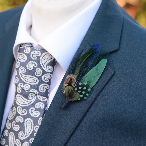 Feather Brooch Pin - Etsy UK