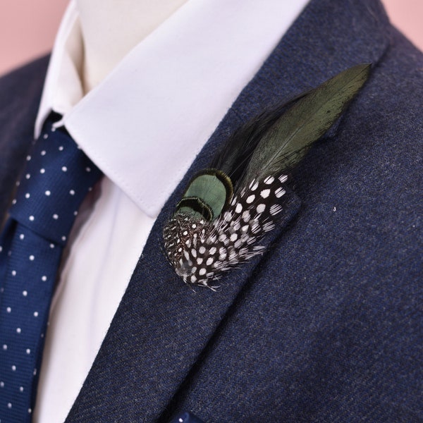 Feather Lapel Pin - Etsy