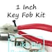 DIY Craft Kit 1" Key Fob Hardware Starter KIT - Silver, Antique Brass ...