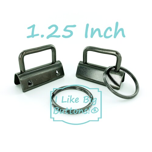 10 Key Fob Hardware With Key Rings Sets 1.25 Inch 32 Mm - Etsy
