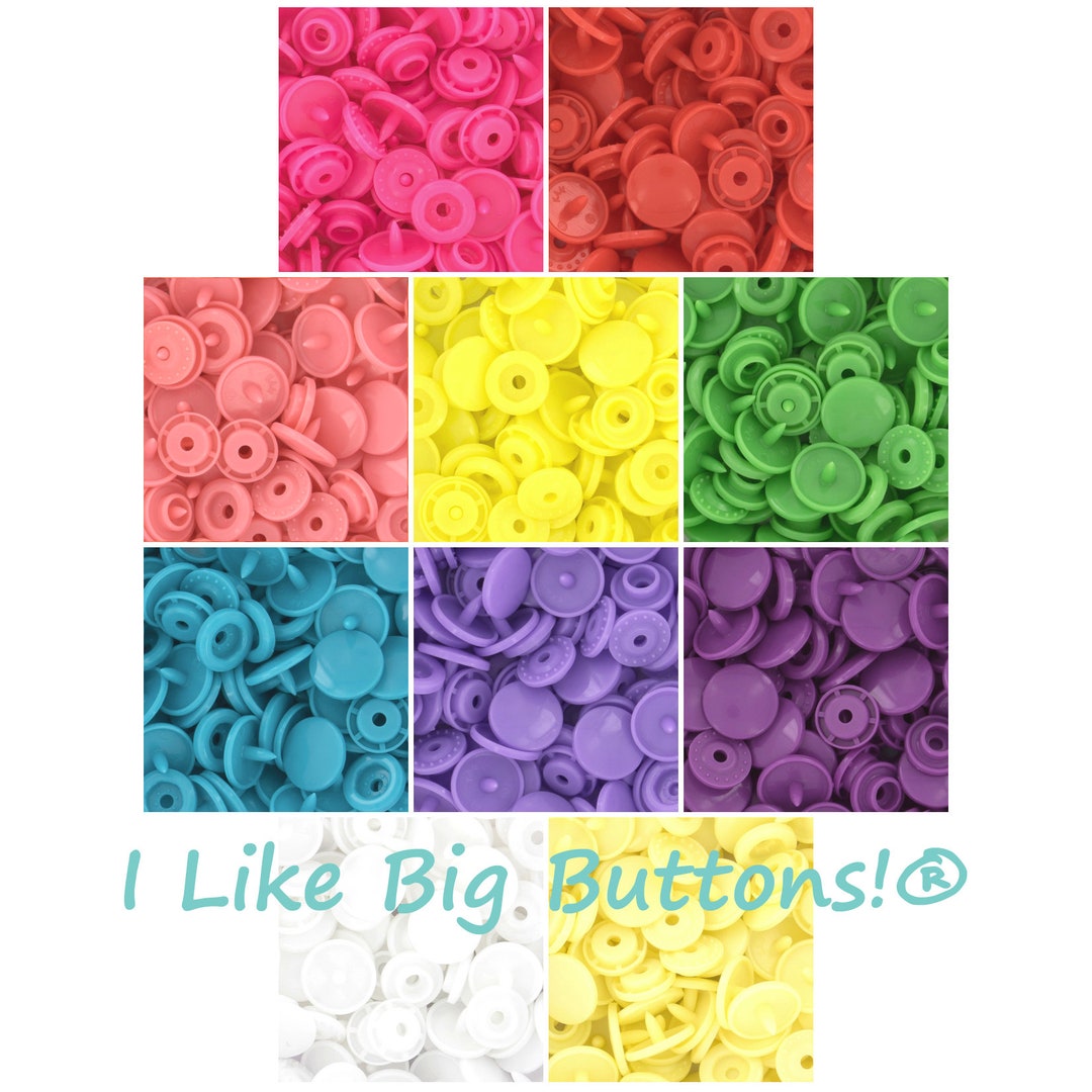 KAM Snaps 100 Sets **LONG PRONG** Size 20 (prong 6.2 Mm) Starter/sample ...