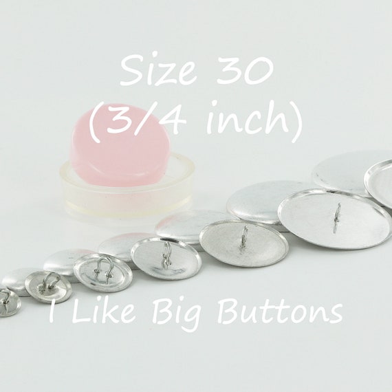 Cover Buttons 50 WIRE BACK Size 30 3/4 Inch Self Cover | Etsy