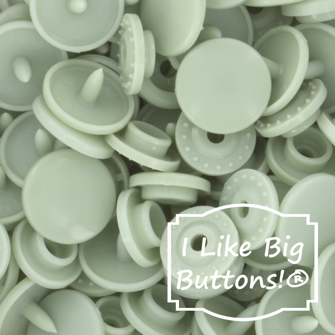 KAM Plastic Snaps: G84 Sage Green - Size 20, Glossy - No Sew Snap Buttons (gray Green) KAM® - Etsy