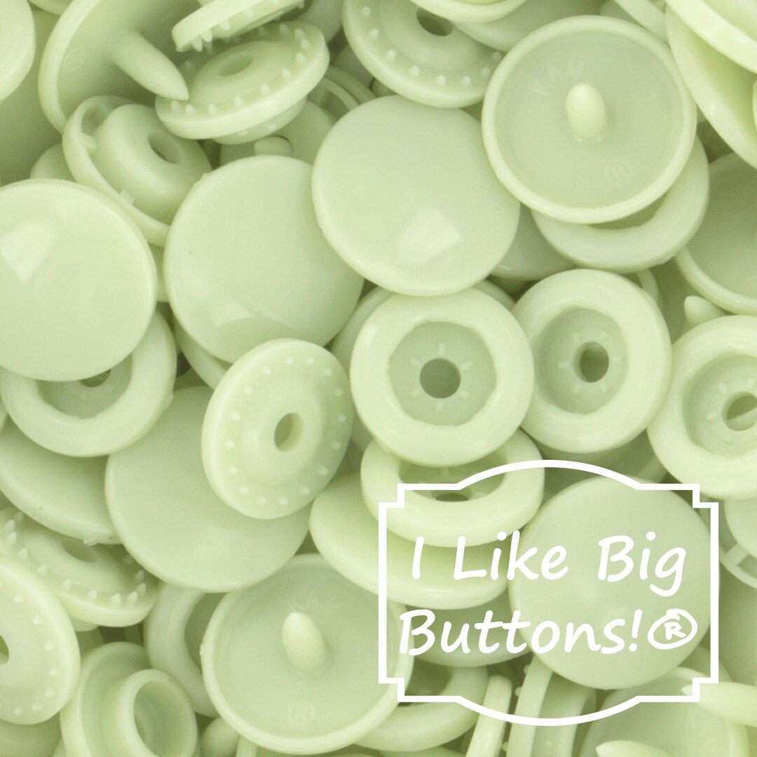KAM Plastic Snaps: G65 Grasshopper Green - Size 20, Glossy - No Sew ...