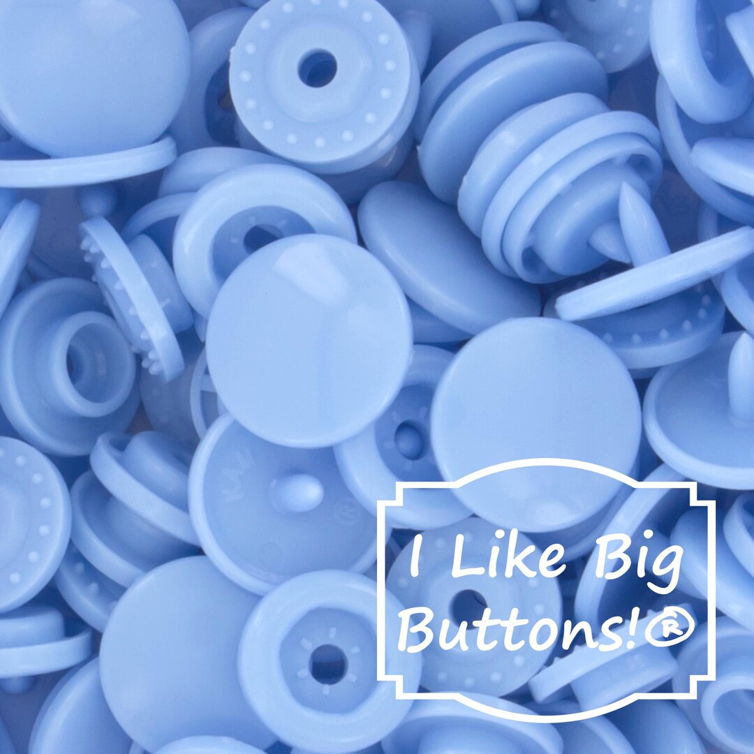 KAM Plastic Snaps: G70 Twilight Blue - Size 20, Glossy - No Sew Snap ...