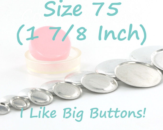 Cover Buttons 50 FLAT BACK Size 20 1/2 Inch Self Cover | Etsy