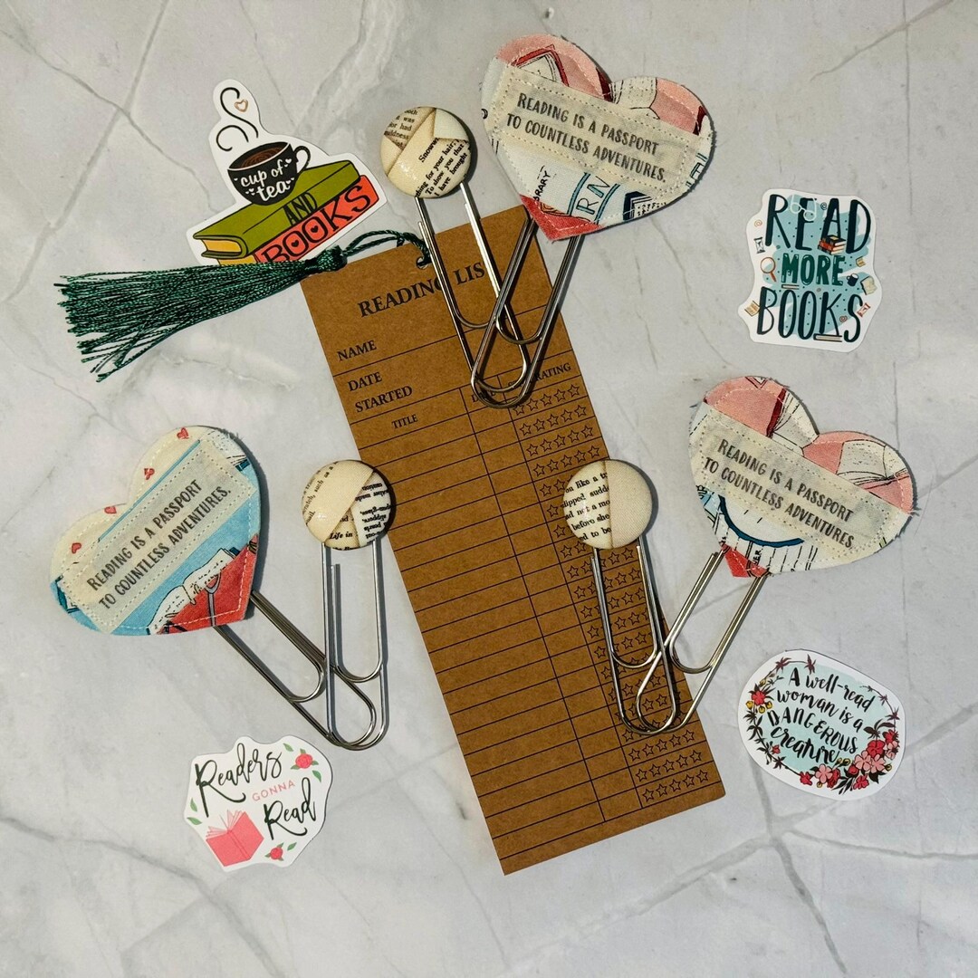Bookmarks reading is a Passport to Countless Adventures Set of 2 Jumbo ...