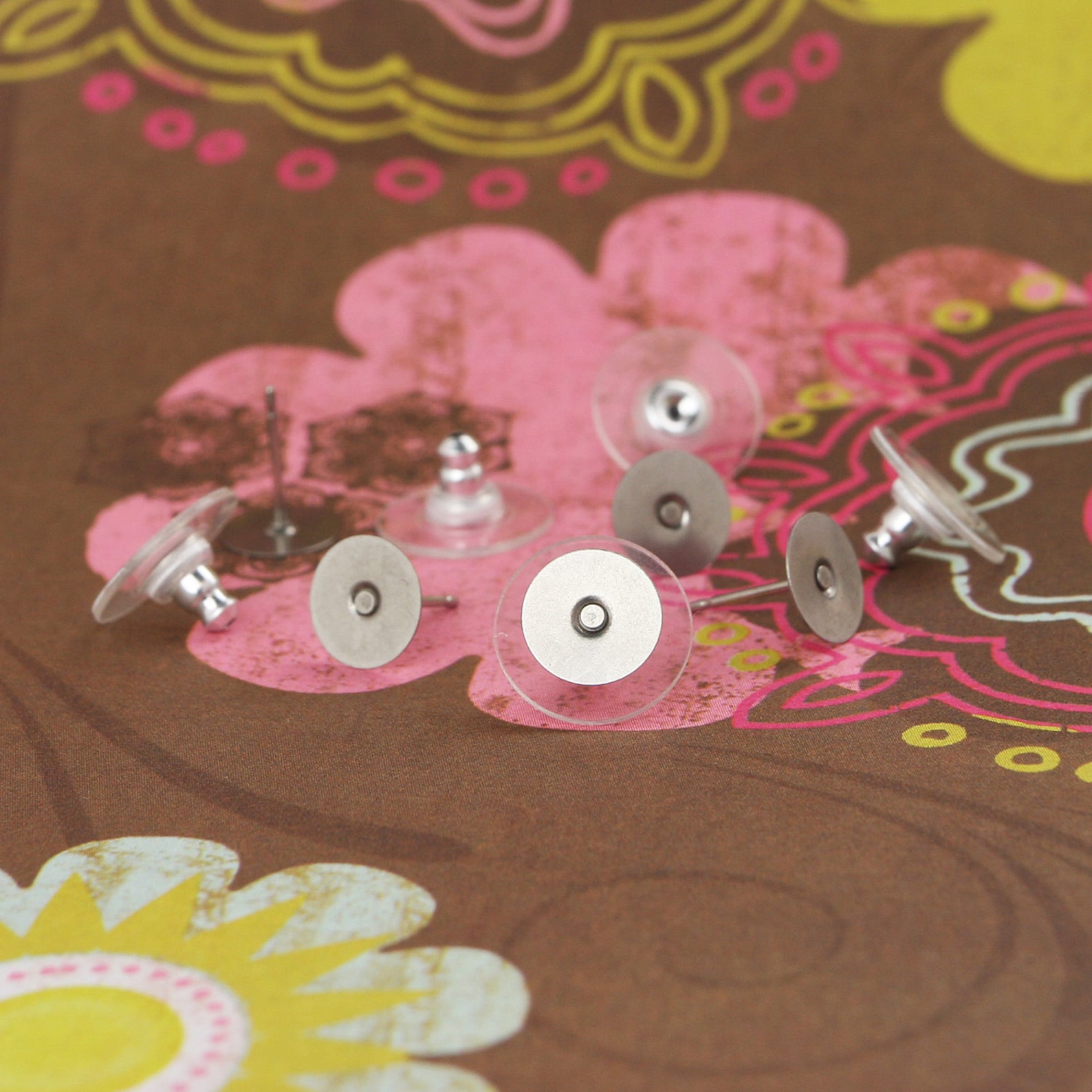 Earring Posts/backs 48 8mm Stainless Steel Earring - Etsy
